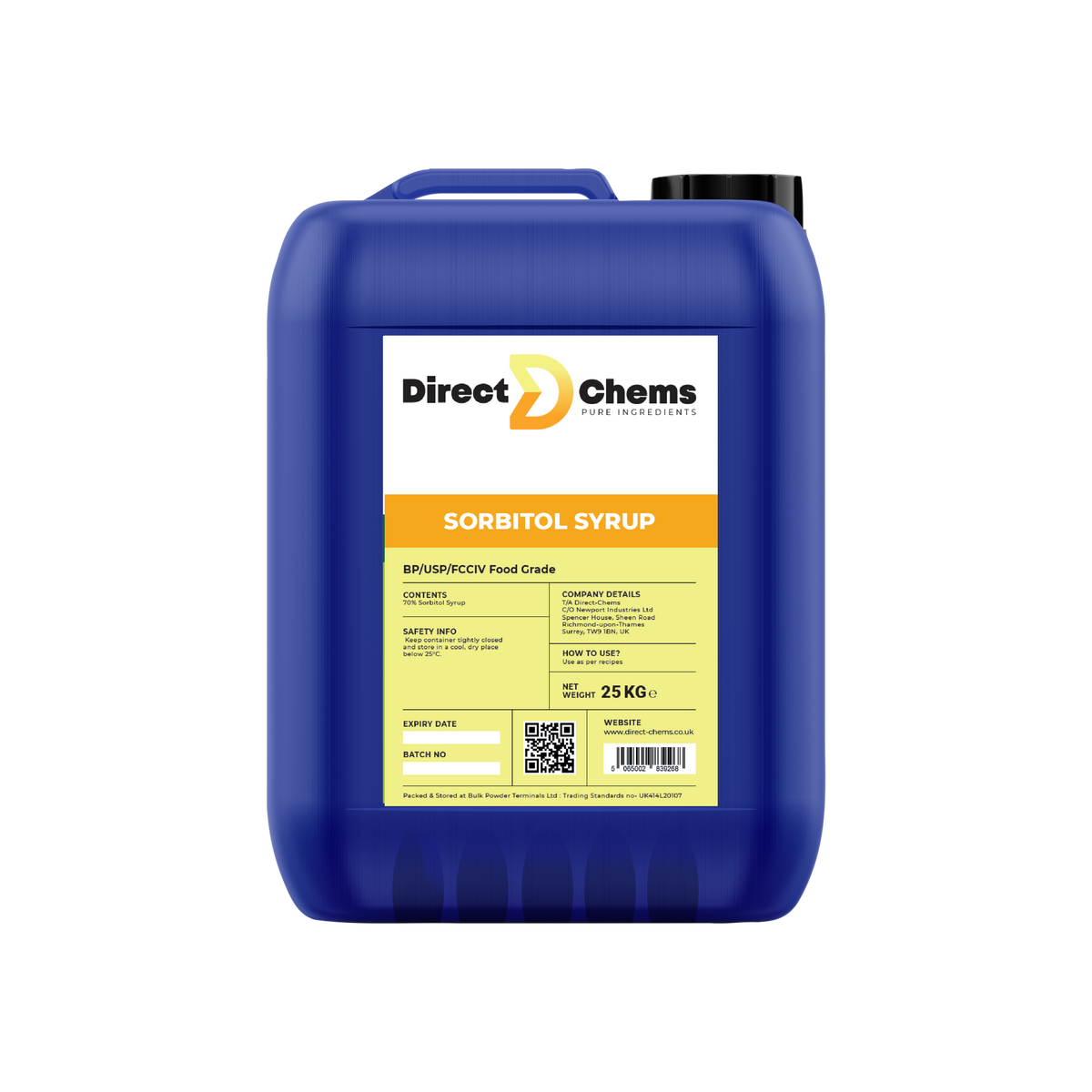 Sorbitol Syrup 1KG 5KG 25KG | Direct Chems | UK